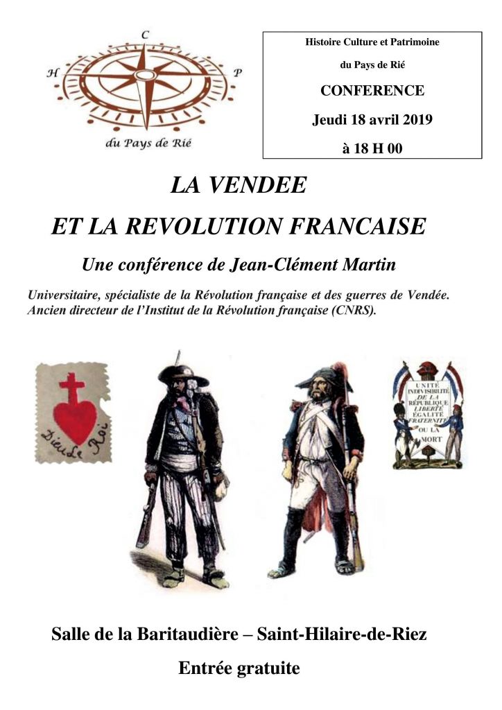 Conférence – La Vendée et la révolution française - Histoire, Culture ...